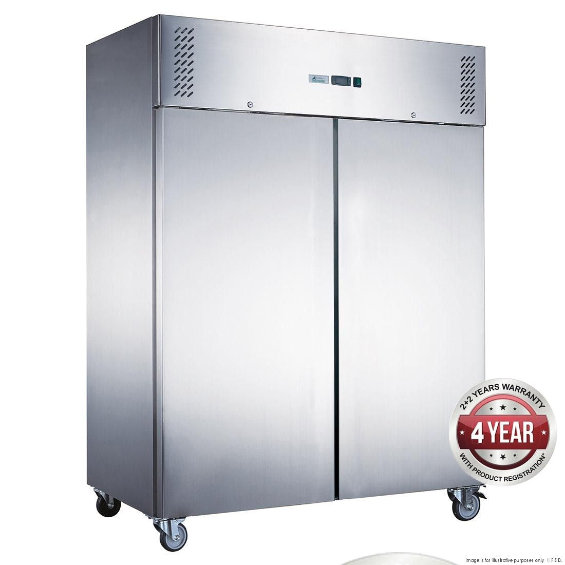FED-X S/S Double Door Upright Freezer - XURF1200SFV – Mattys